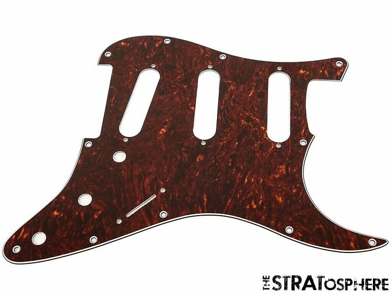 * NEW Red Tortoise Stratocaster PICKGUARD for Fender Strat 3 | Reverb