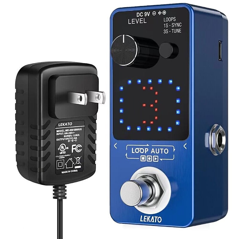 LEKATO Looper Guitar Effect Pedal 18 Mins 3 Slot Wave Loop | Reverb