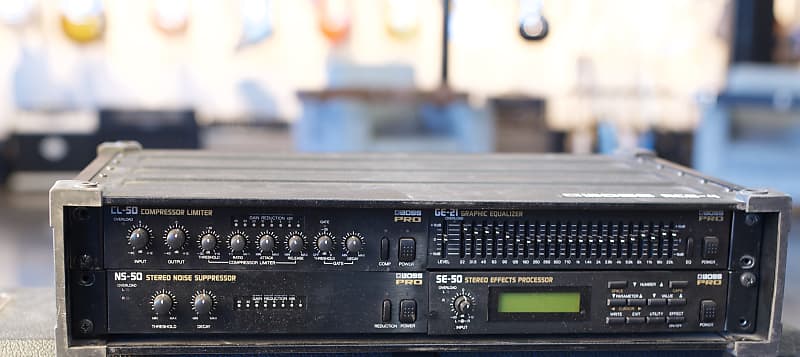 Boss Half Rack bundle RCB-4, CL-50,NS-50, GE-21, SE-50 | Reverb