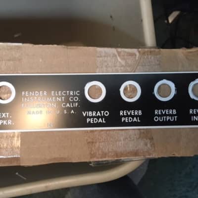 Fender AMP Rear Faceplate, Blackface, Silverface style | Reverb