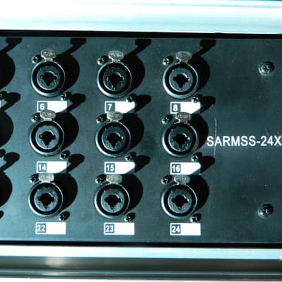 24 Channel Seismic Audio Snake Splitter in 3U Road Case | Reverb