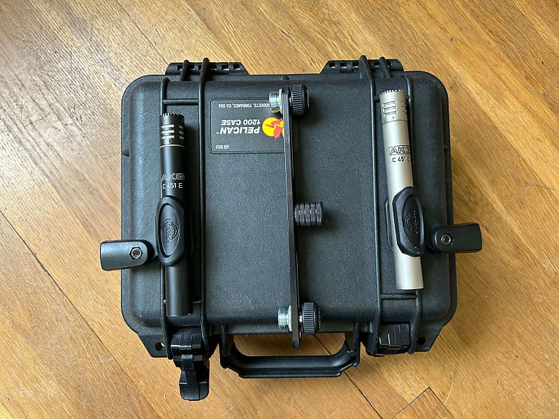 AKG C451E PAIR with Stereo Bar & Pelican Case | Reverb