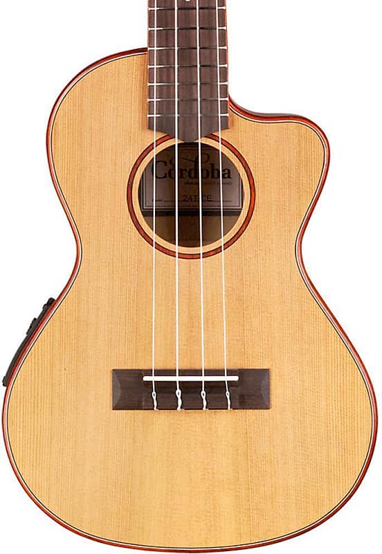 Cordoba 24T-CE Acoustic-Electric Tenor Ukulele - Natural | Reverb