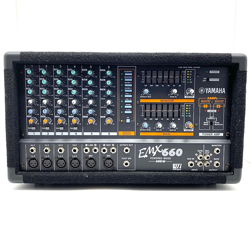 Yamaha EMX660 Powered Mixer Used | Reverb