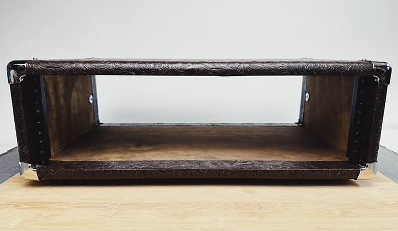 3U Custom Rack Case in Brown Country Western Tolex | Reverb