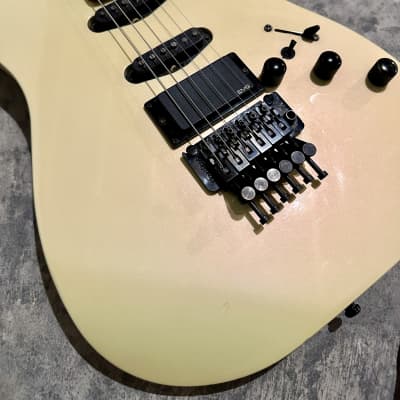 Kramer Pacer Custom II Late 80s / Early 90s - White / Yellow | Reverb