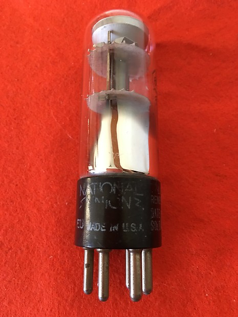 National Union 6U5 6G5 vacuum tube tests good display good | Reverb