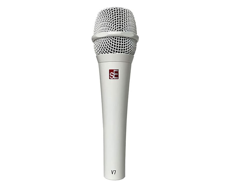 sE Electronics V7 Dynamic Supercardoid Microphone - White | Reverb