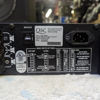 Closet Find! 2002 QSC RMX 1850HD Stereo Power Amplifier - | Reverb