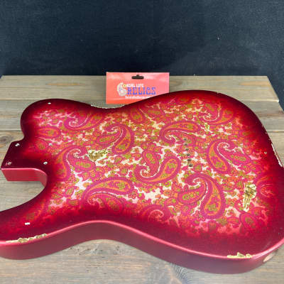 Real Life Relics Custom Class Tele® Body Pink Paisley Red | Reverb