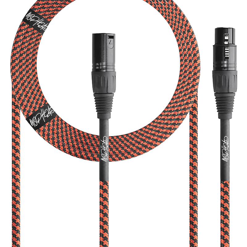 Mophead 15' XLR Balanced Double Insulated Tweed Braided | Reverb