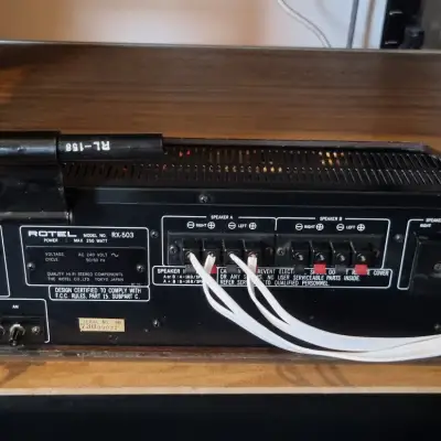 Rotel RX-503 Brush Aluminum and Wood | Reverb