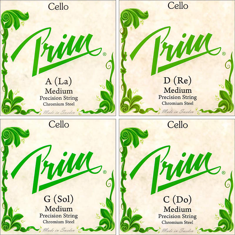 Prim Prim 4/4 Cello String Set - Medium Gauge | Reverb