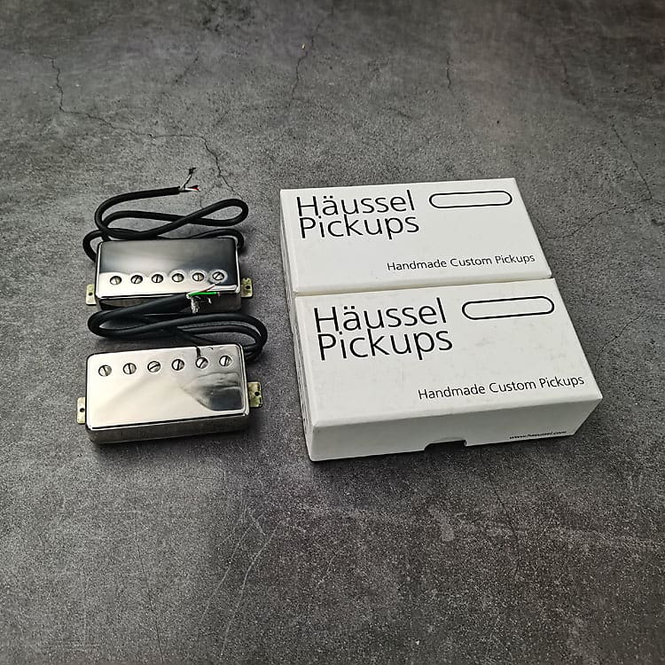 Haussel Pickups VIN+ B & VIN N Trembucker Set - Nickel | Reverb