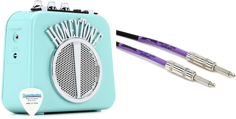 Danelectro Honeytone N-10 Mini Guitar Amp - Aqua Bundle with | Reverb