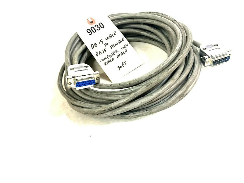 GENERIC 30FT MALE TO FEMALE COMPUTER INTERFACE CABLE #9030 | Reverb