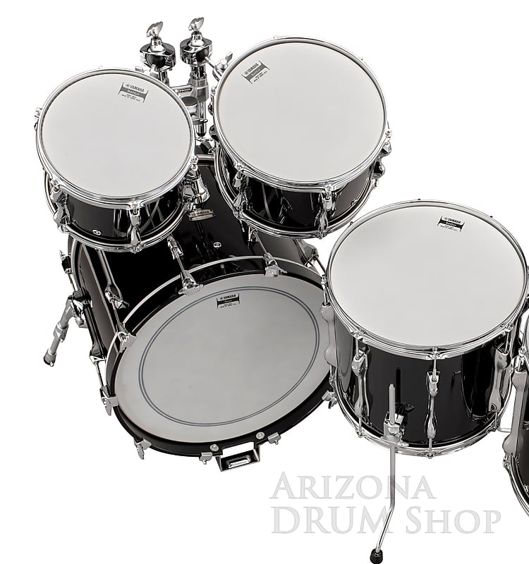 Yamaha New Recording Custom 4pc Drum Shell Set SOLID BLACK w/ | Reverb