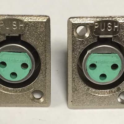 LOT OF 4 Switchcraft D3F Panel Mount 3-Pin Female XLR | Reverb