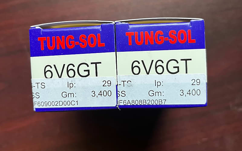 Tung-Sol 6V6GT Matched Pair | Reverb