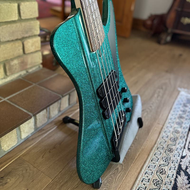 Dingwall D-Roc Standard 5 Metalflake Aquamarine | Reverb UK