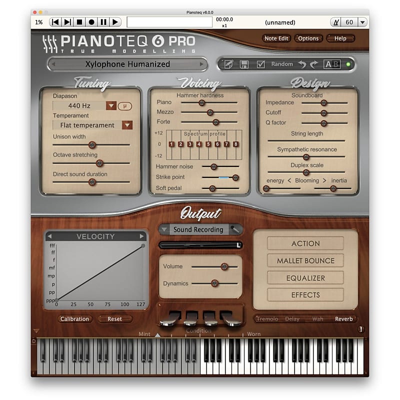 Pianoteq Xylo Xylophone and Bass Marimba Virtual Instrument | Reverb