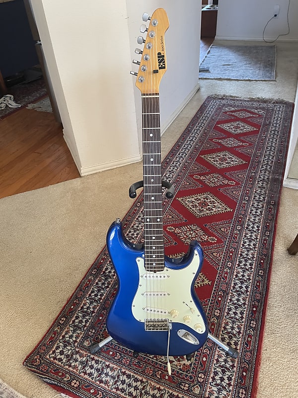 ESP 400 Series Stratocaster 1980s - Lake Placid Blue | Reverb