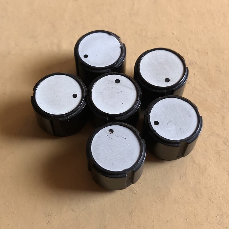(6) 1970s Kustom Amp Knobs D Shaft Push On | Reverb