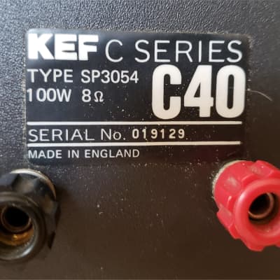 KEF Vintage C40 Speakers in Walnut Finish, Beautiful Sound | Reverb