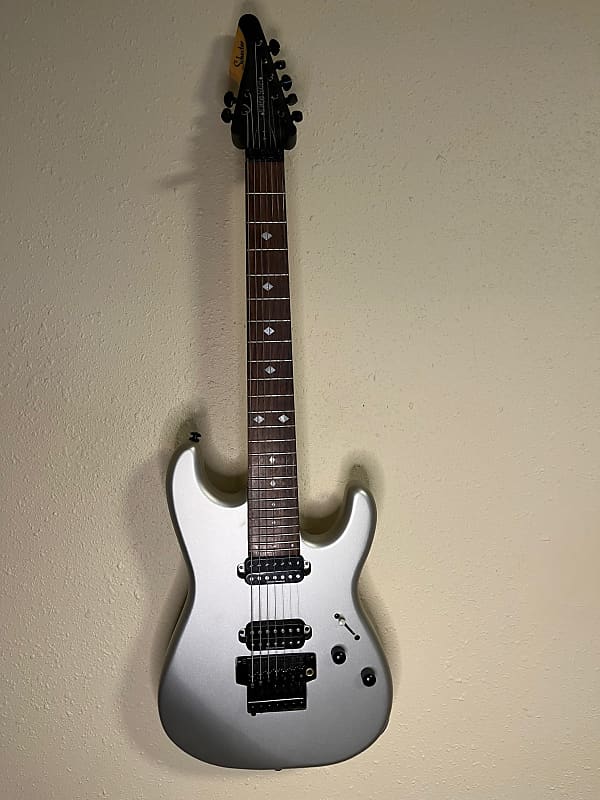 Schecter V-7 Seven String Guitar Floyd Rose Style Tremolo | Reverb