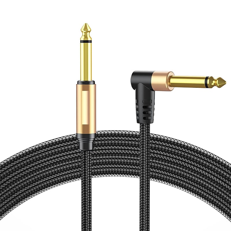 Guitar Cable 10 ft, Instrument Cable Braided Male to Male, | Reverb