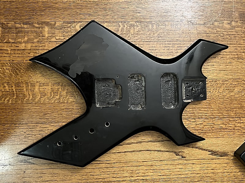 BC Rich NJ Warlock BODY 1985-1987 Black | Reverb