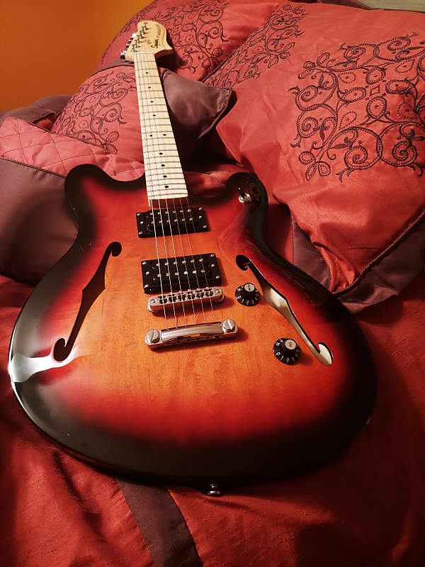 Squier Affinity Starcaster With Hard Shell Case | Reverb