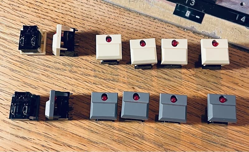 Seuffer / ITT Schadow Latching Switches 12x - White / Grey | Reverb