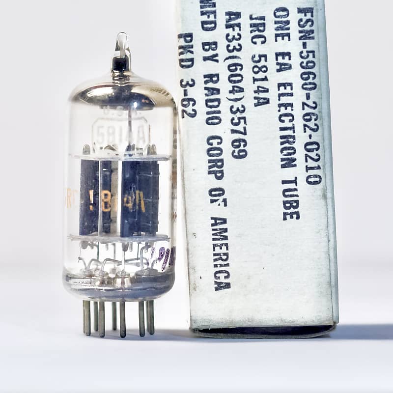 Excellent New Old Stock, RCA 5814A (12AU7WA) preamp tube 1962 | Reverb