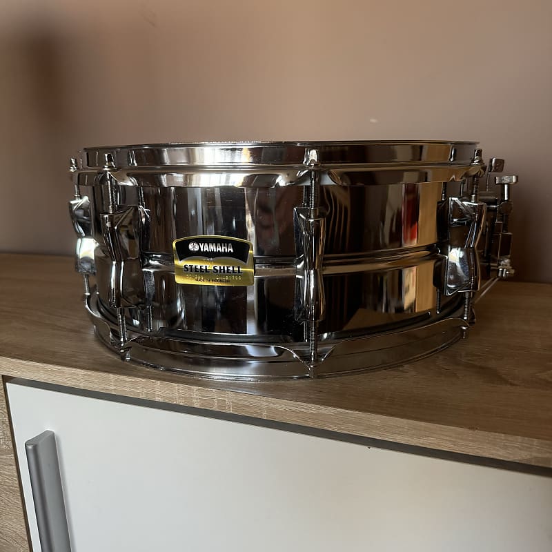 Yamaha Steel shell 14x5,5 snare drum (Indonesia) | Reverb