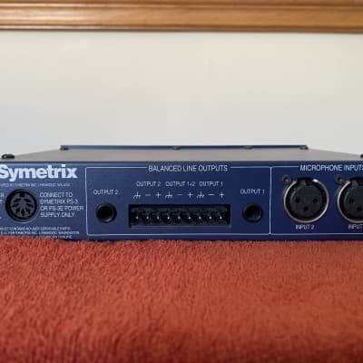 Symetrix 302 Dual Microphone Preamp (MISSING POWER SUPPLY) | Reverb