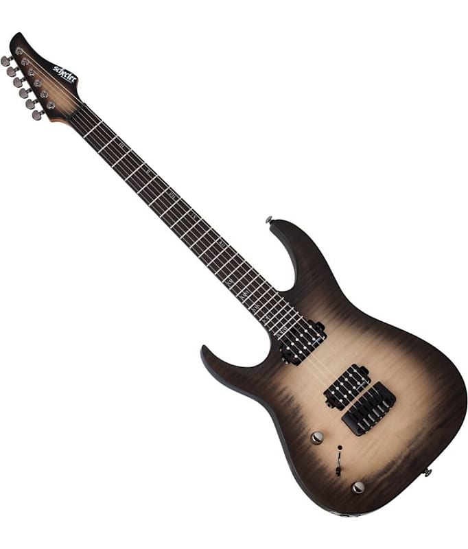 Schecter Banshee Mach-6 Lefty Guitar Fallout Burst | Reverb