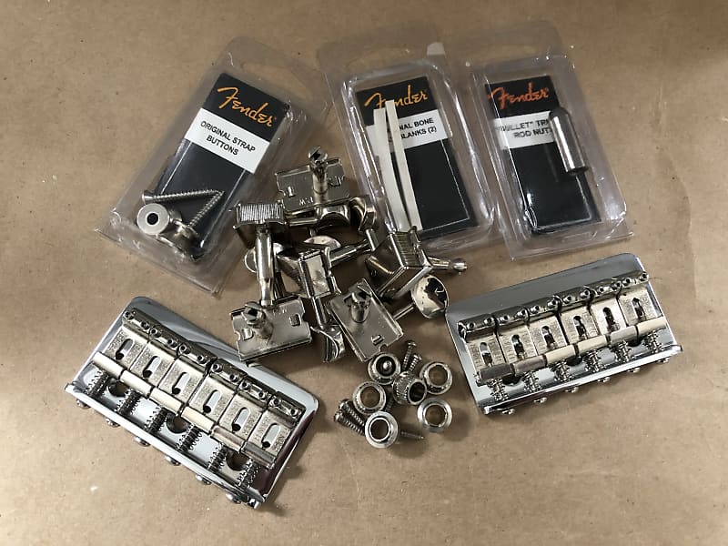 Fender Stratocaster Hardtail Bridges Tuning Pegs & Guitar | Reverb