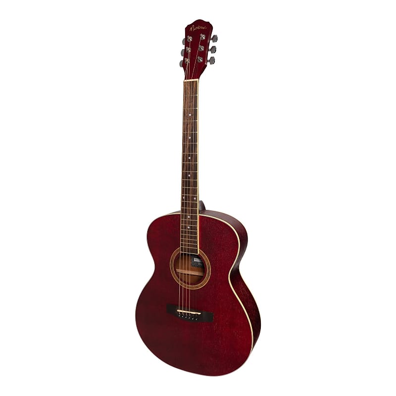 Martinez '41 Series' Folk Size Acoustic Guitar (Red) | Reverb