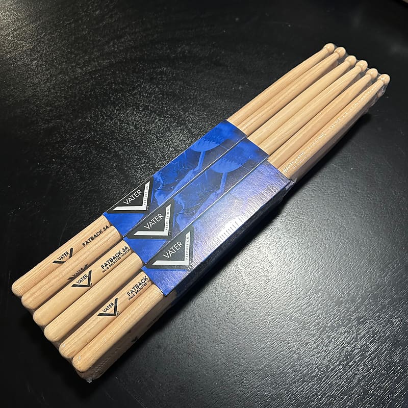 Vater 3A Fatback Wood Tip (12 pair Bundle) | Reverb