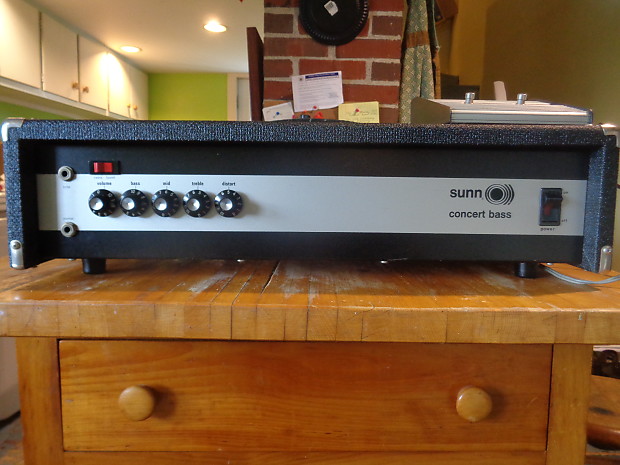 Sunn Concert Bass Silverface 1970's w/ Foot Switch Excellent | Reverb