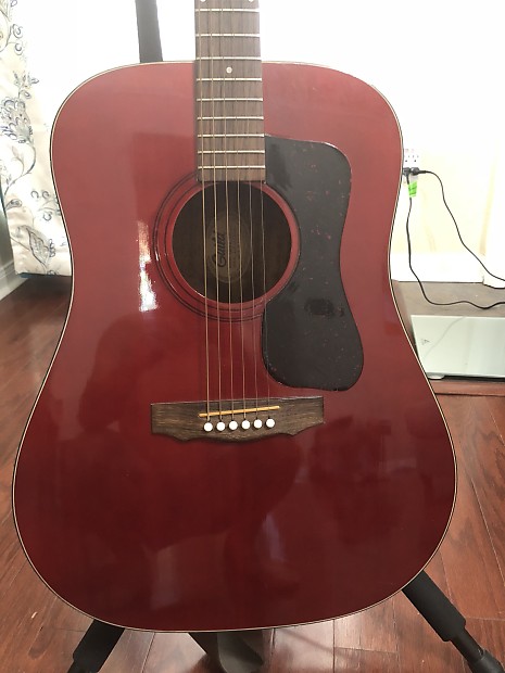 Guild D25 Cherry 1986 | Reverb