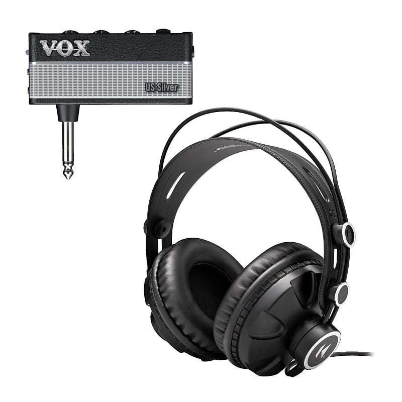 Vox amPlug 3 Headphone Amplifier (US Silver) with Closed-Back | Reverb