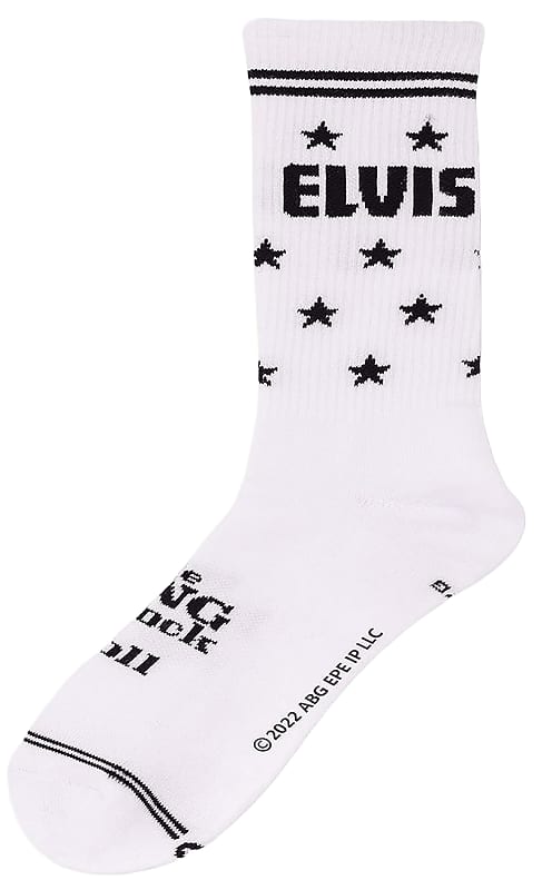 Elvis Presley Crew Socks EPA301-100-L | Reverb