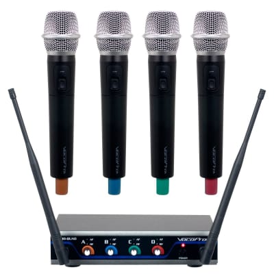 VocoPro 4 Channel UHF Wireless Handheld Microphone System - | Reverb
