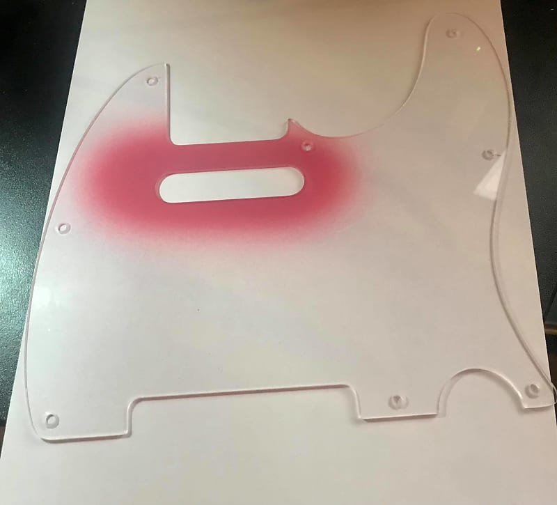 Telecaster Clear Pickguard For Pink Paisley Tele made by MJT | Reverb