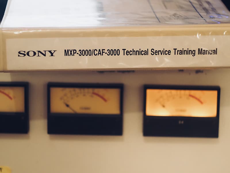 SONY MXP-3000/CAF3000 Series Technical Service Training | Reverb UK
