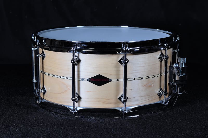 Custom Shop Snare Drum - Maple with Maple Inlay | Reverb
