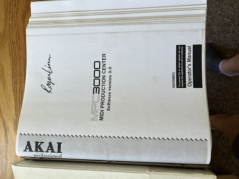 Akai MPC 3000 parts floppies and manual | Reverb Australia