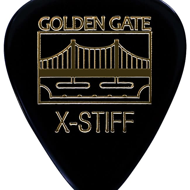 Golden Gate Deluxe Flat Picks (Dozen) - MP-143 Sideman Black | Reverb